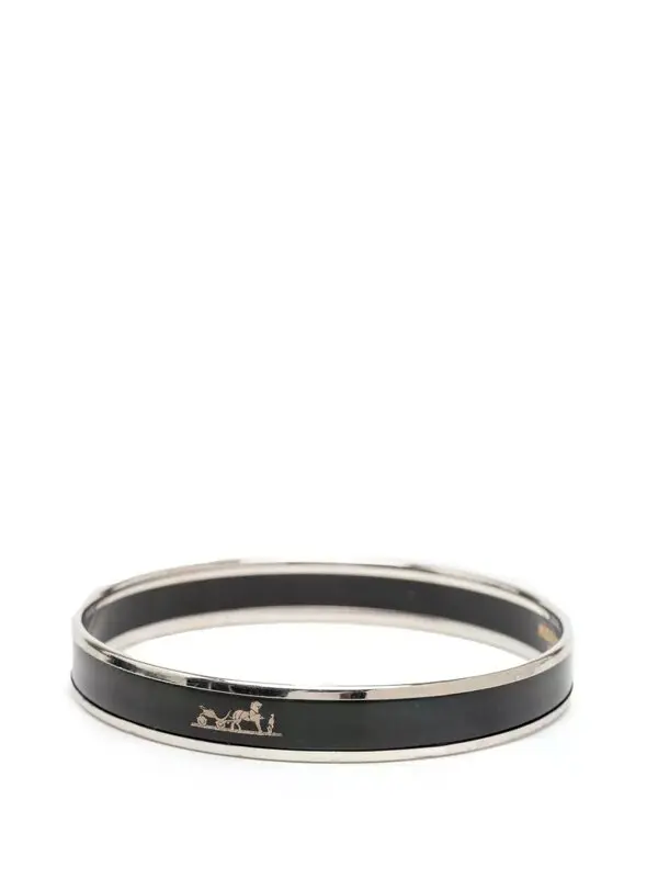 Hermès Caleche Enamel Bangle 62 Costume Bracelet