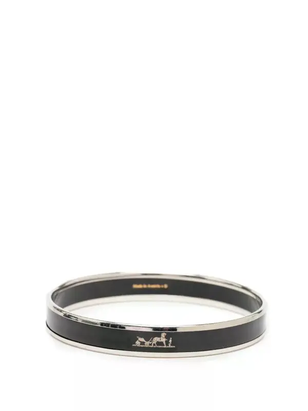 Hermès Caleche Enamel Bangle 62 Costume Bracelet