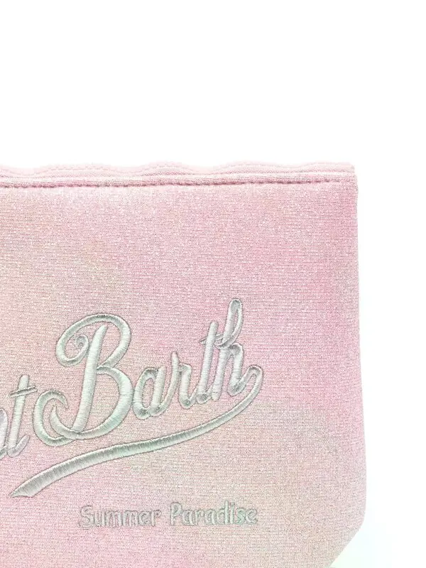 MC2 SAINT BARTH Logo-embroidered Clutch - Pink