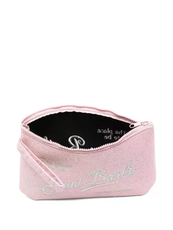 MC2 SAINT BARTH Logo-embroidered Clutch - Pink