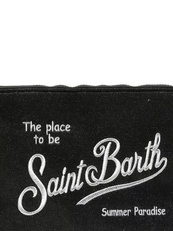 MC2 SAINT BARTH Logo-embroidered Clutch