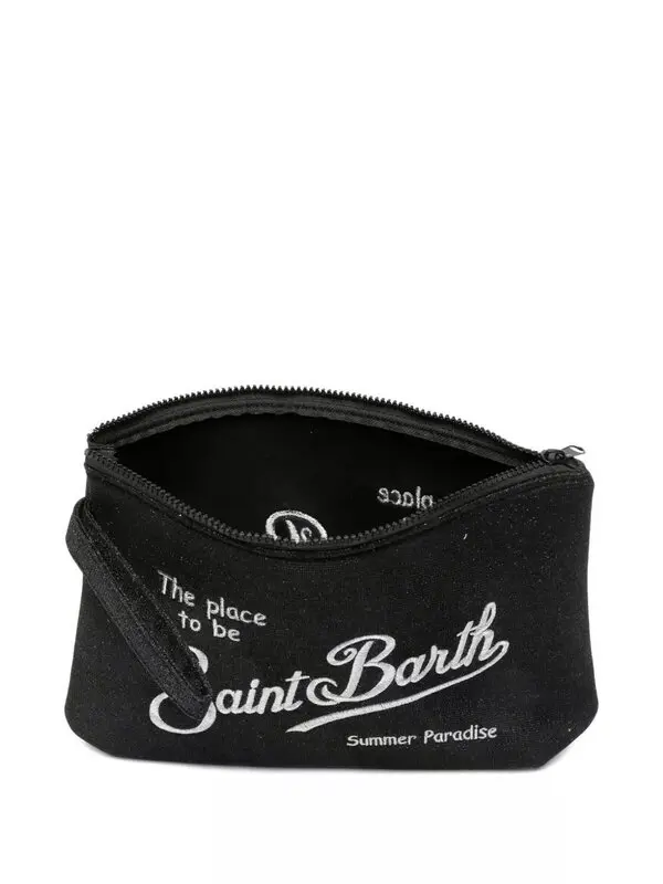 MC2 SAINT BARTH Logo-embroidered Clutch