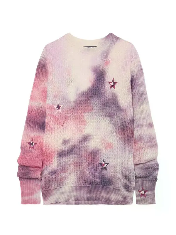Amiri Tie-dye Stars Sweater
