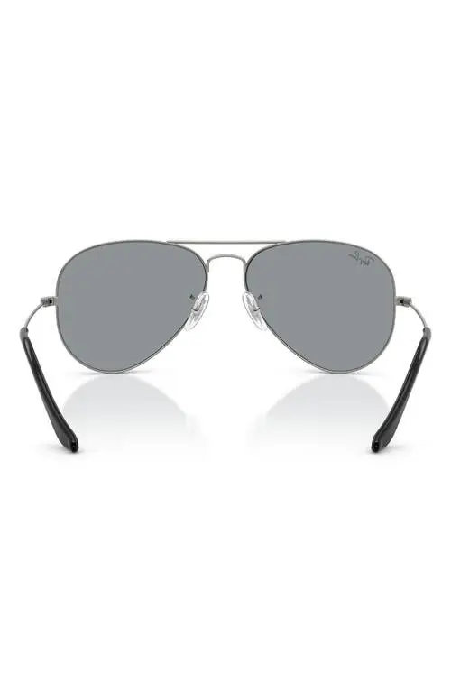 Ray-ban 58mm Aviator Sunglasses - Gunmetal/grey