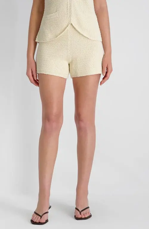 French Connection Mozart Open Stitch Shorts