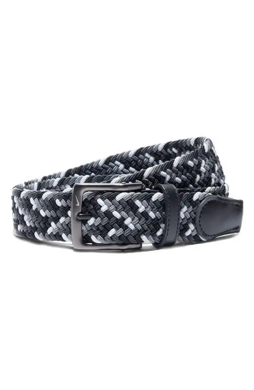 Nike Woven Stretch Belt - Black/grey/dust Multi