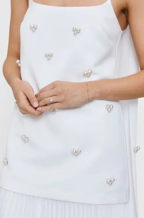 SIX STORIES Embellished Strappy Maxi Dress