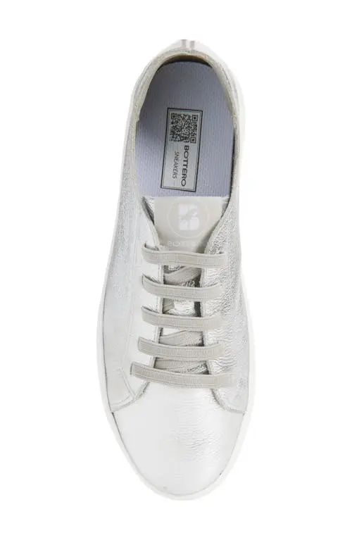 BOTTERO Metallic Leather Sneaker - Prata