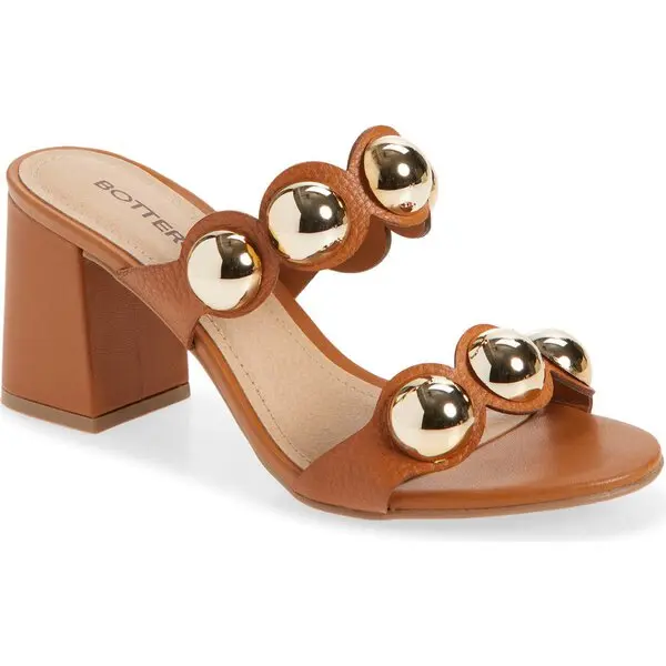 BOTTERO Botingrid Studded Slide Sandal - Caramelo