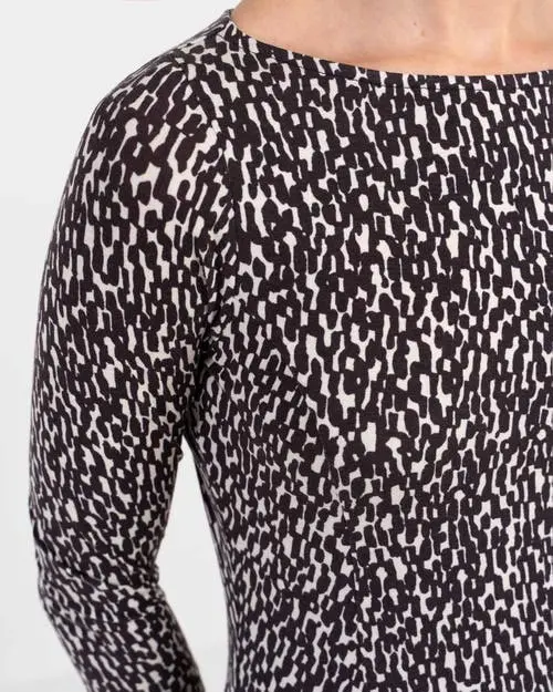 KETTLEWELL Isla 3/4 Sleeve Dress - Espresso