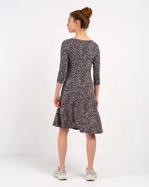 KETTLEWELL Isla 3/4 Sleeve Dress - Espresso