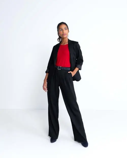 KETTLEWELL Iona Linen Blazer - Black