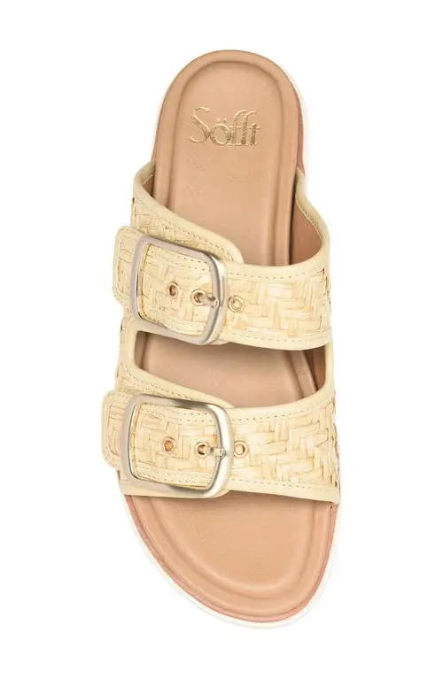 SOFFT Gabby Platform Slide Sandal - Tan