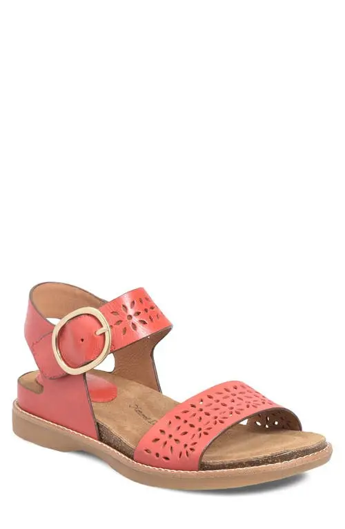 SOFFT Bali Iii Ankle Strap Wedge Sandal - Red Coral