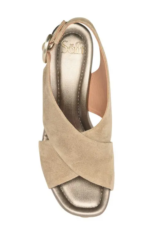 SOFFT Isabeth Slingback Wedge Sandals - Barley