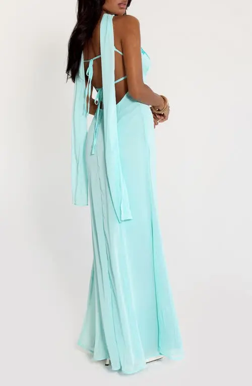 Princess Polly Jadira Chiffon Gown & Scarf Set