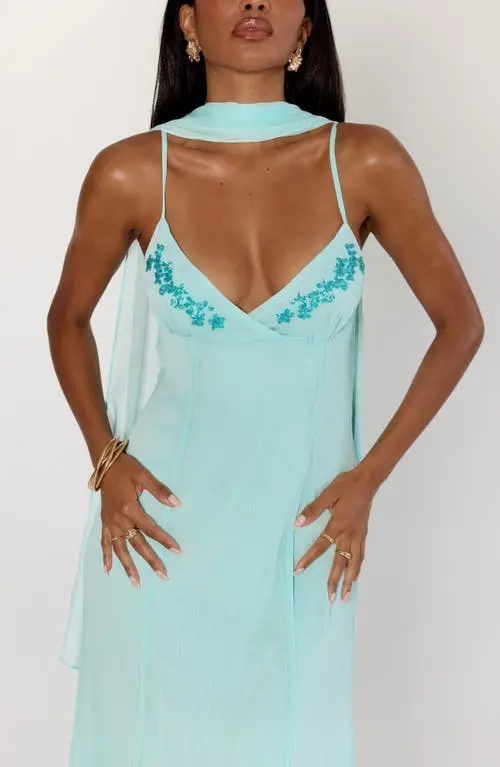Princess Polly Jadira Chiffon Gown & Scarf Set