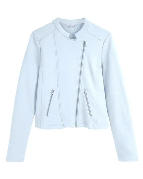 KETTLEWELL Sculpted Biker Jacket - Ice Blue