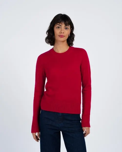 KETTLEWELL Cashmere Merino Blend Sweater - Tango Red