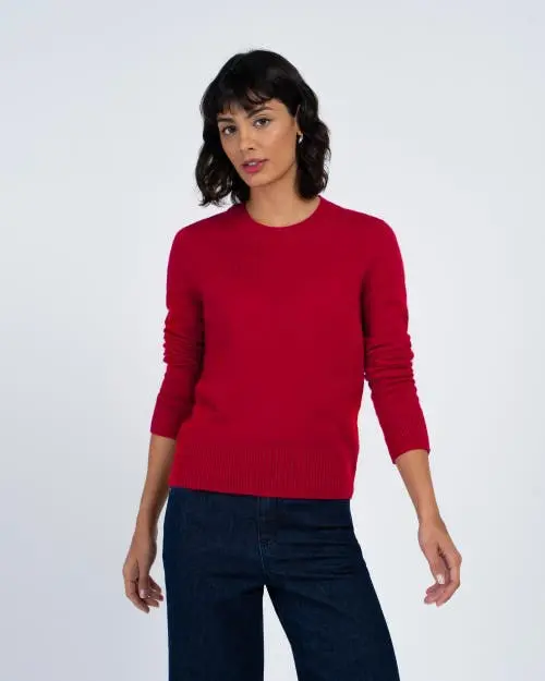 KETTLEWELL Cashmere Merino Blend Sweater - Tango Red
