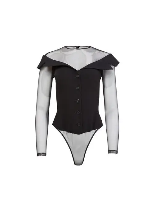 FLEUR DU MAL Off-the-shoulder Bodysuit