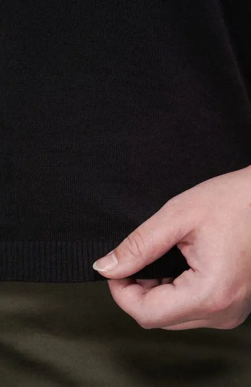 WILDFANG Relaxed-fit Sweater Polo - Black