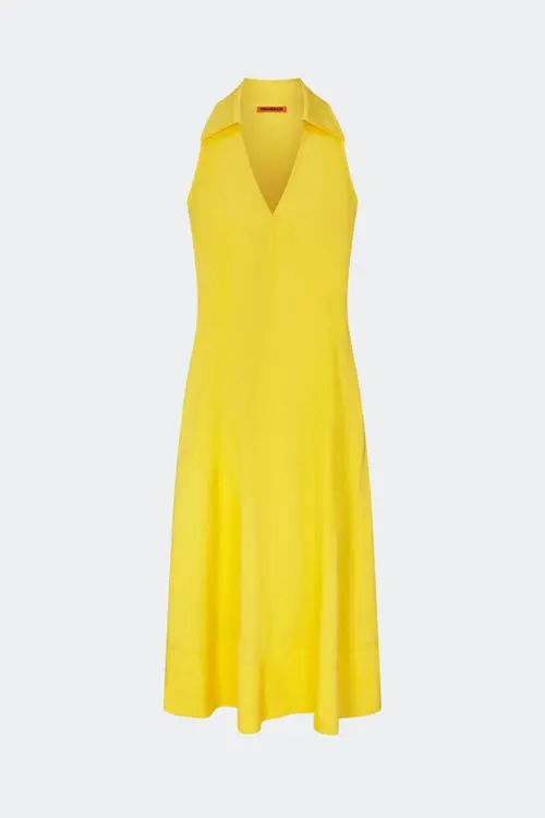 SIMONMILLER Nava Poplin Midi Dress - Sungold
