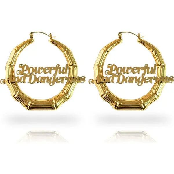 SUCRÉ COUTURE Door Knocker Hoop Earrings