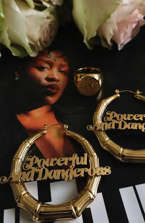 SUCRÉ COUTURE Door Knocker Hoop Earrings