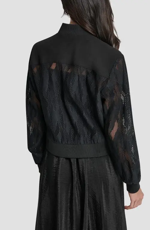 Dkny Lace Zip-up Jacket