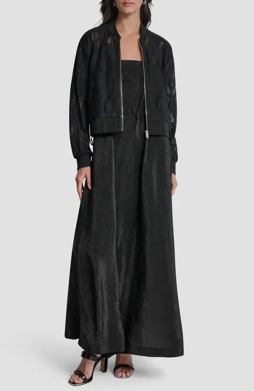 Dkny Lace Zip-up Jacket