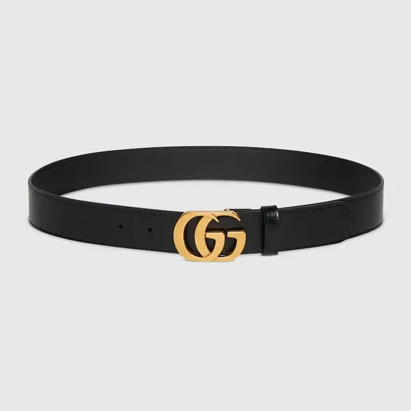 Gucci Cut Gg Marmont Belt - Black