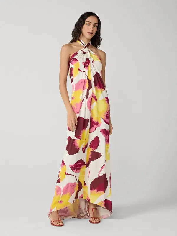 Tamsin Maxi Dress - Giant Island Orchid White
