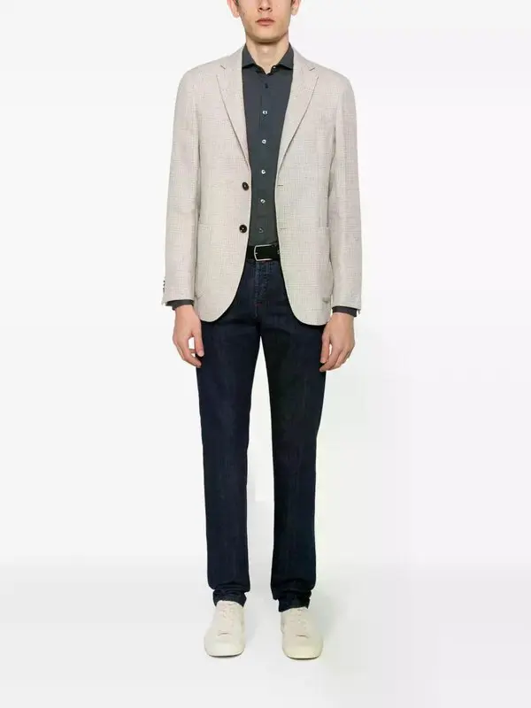 BARBA NAPOLI Cutaway-collar Cotton Shirt