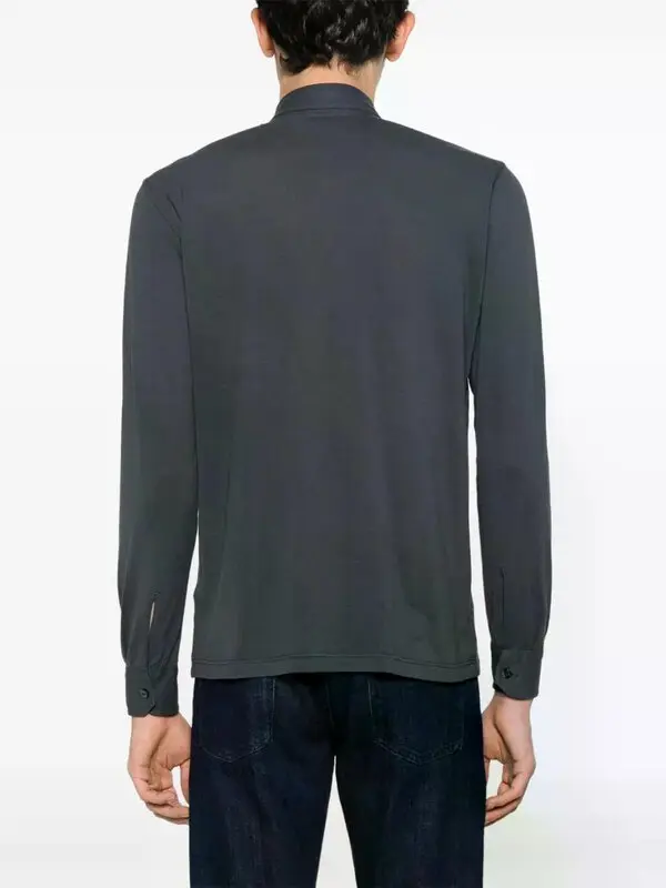 BARBA NAPOLI Cutaway-collar Cotton Shirt