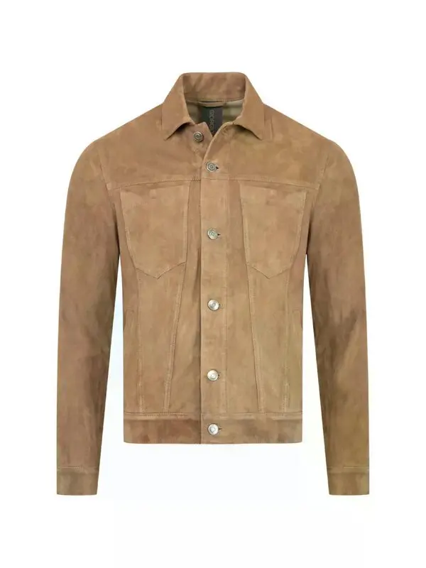 GIORGIO BRATO Suede Patch-pocket Jacket