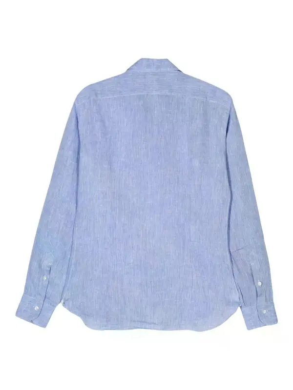 BARBA NAPOLI Long-sleeve Linen Shirt