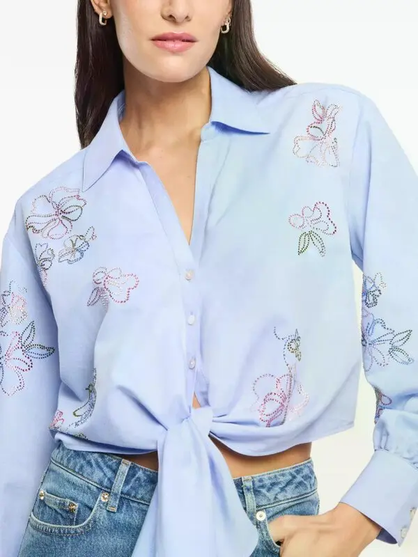 Cinq À Sept Marianna Floral Tie Shirt