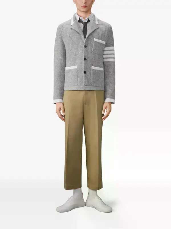 Thom Browne Signature Striped Cardigan Jacket