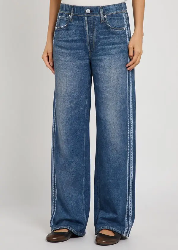 Rag & Bone Denim Print Terry Sweatpants