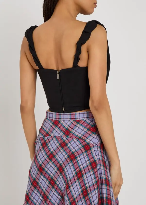 VIVIENNE WESTWOOD Sunday Draped Woven Corset Top