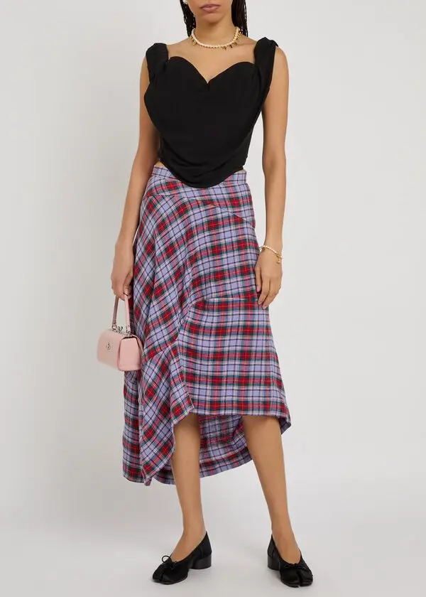 VIVIENNE WESTWOOD Sunday Draped Woven Corset Top