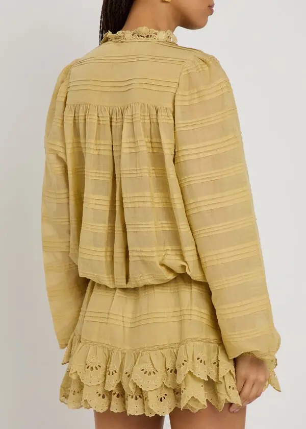 Isabel Marant Étoile Embroidered Cotton Mini Dress