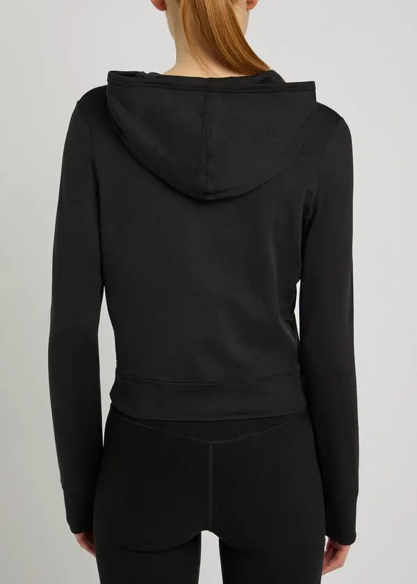 Vuori Halo Mini Hooded Zip-up Sweatshirt - Black