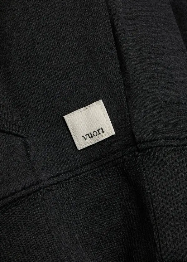 Vuori Halo Mini Hooded Zip-up Sweatshirt - Black