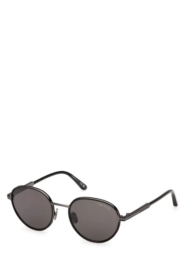 TOM FORD Round-frame Sunglasses - Black