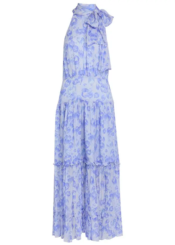 Rixo Abi Floral-print Chiffon Maxi Dress