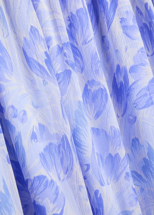 Rixo Abi Floral-print Chiffon Maxi Dress