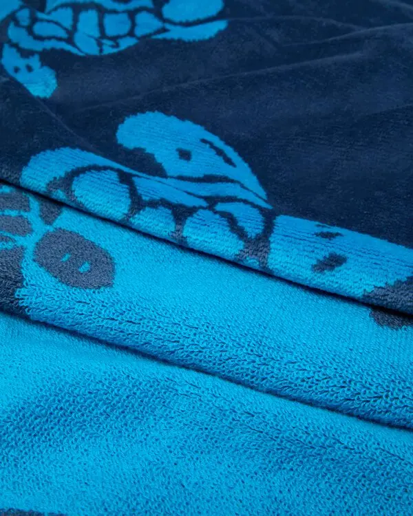 Vilebrequin Cotton Beach Towel Ronde Des Tortues Jacquard Towel Sand