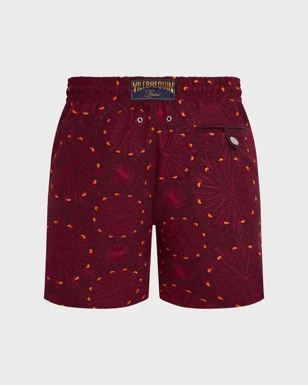 Vilebrequin Embroidered Swim Trunks - Red